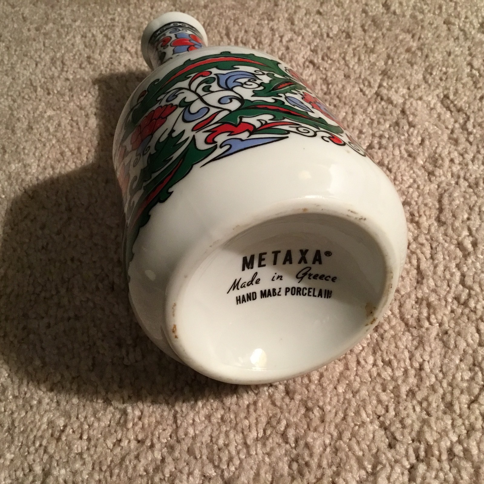 Vintage Metaxa Hand Made Porcelain Decanter/Vase Greece | eBay