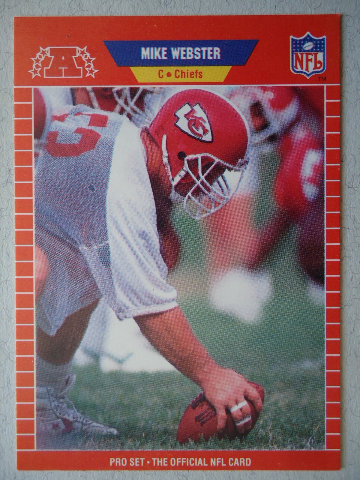 NFL 459 Mike Webster Kansas City Chiefs Pro Set 1989 (6,4 x 8,9) | eBay
