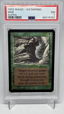 MTG Alpha Rare WEB Graded PSA 7 NM Vintage 1993 Magic The Gathering | eBay