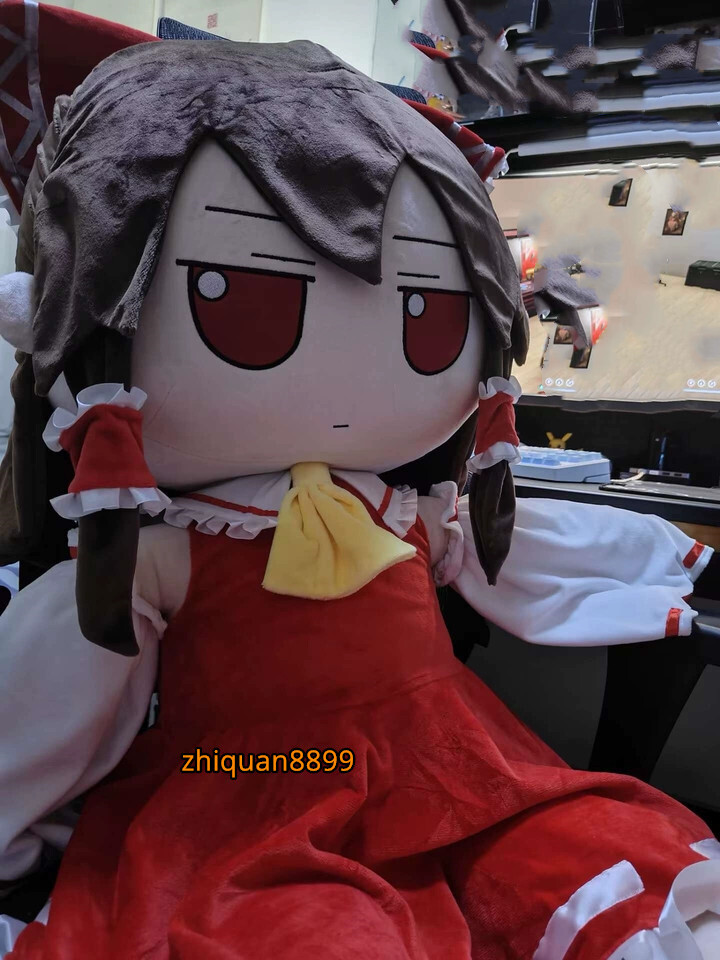 Touhou Project Hakurei Reimu Pillow Cushion Plush Doll Stuffed Toy 47in ...