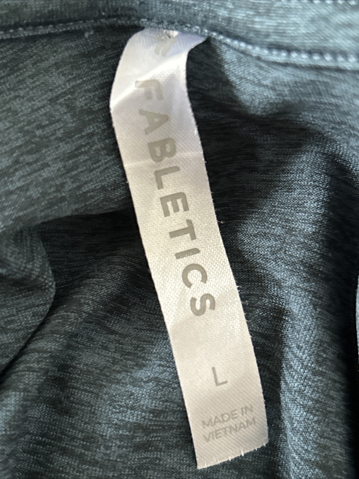 Fabletics Mens Heather Blue Short Sleeve Athletic/Performance Tee Shirt ...