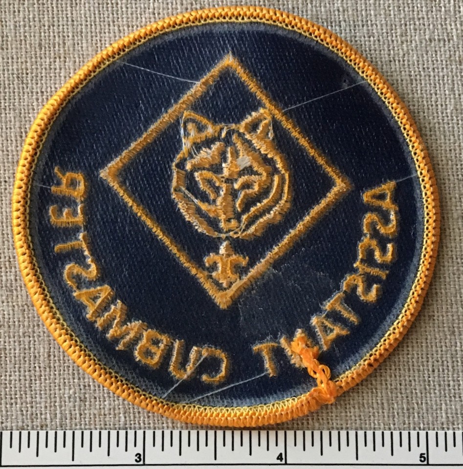 Vintage ASSISTANT CUBMASTER Cub Scout Adult Position Badge PATCH Clear ...