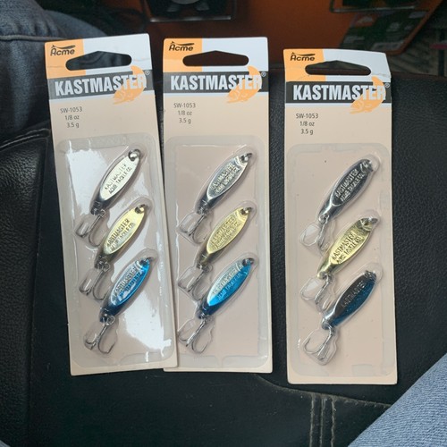 ACME Deluxe Kastmaster 1/8 OZ. 3 Pack brand new free shipping. | eBay