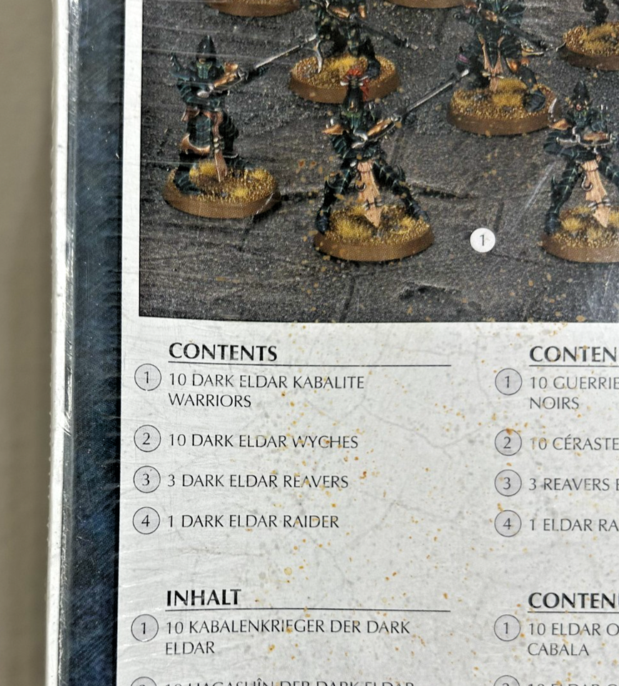 Warhammer 40k Dark Eldar Battleforce OOP Rare Drukhari New Sealed Games ...