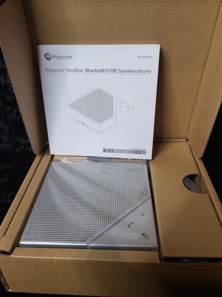 Polycom VoxBox 2200-49000-025 USB & Bluetooth Speaker-Compact ...