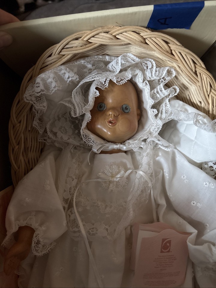 RAIKES JULIET BABY DOLL Original Wicker Bed Certificate Box 16” Tall | eBay
