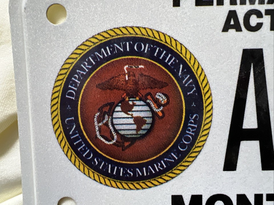 UNITED STATES MARINE CORPS ACTIVE (DUTY) MONTANA MOTORCYCLE LICENSE ...