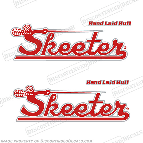 Fits Skeeter Starfire 115 Boat Logo Decal SF-115 (Set of 2) - Red/White ...