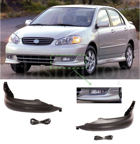 2003-2004 Corolla Primed Bumper Front Bumper Cover For 2003-2004 Toyota ...