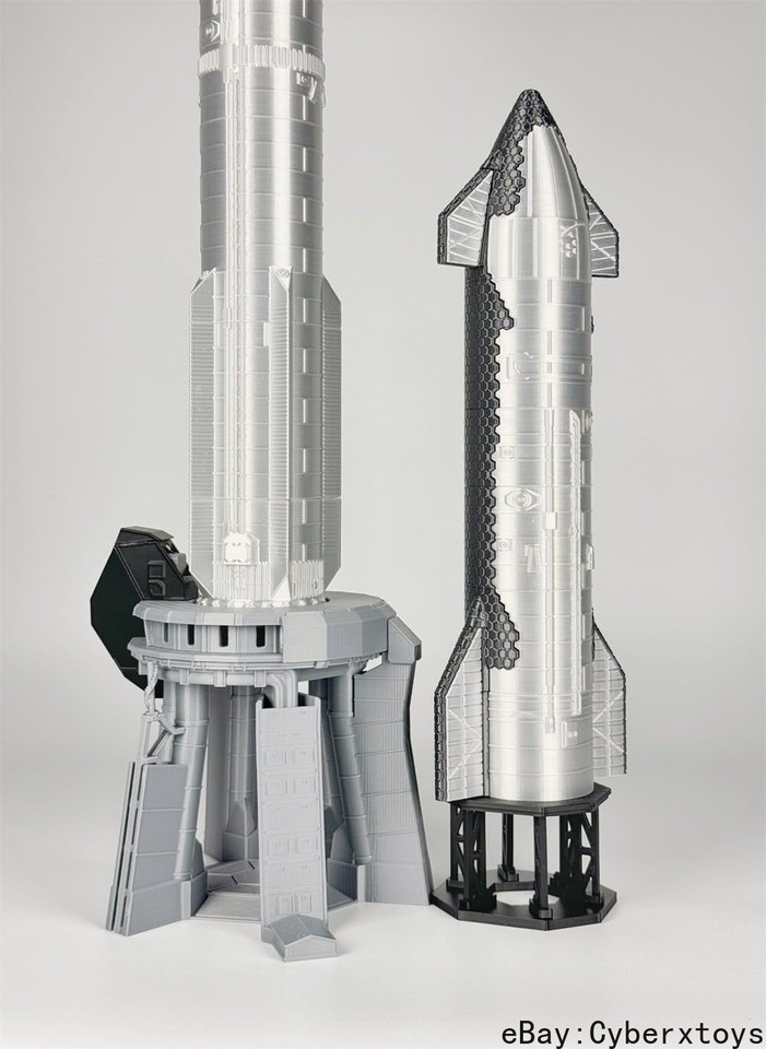 1:200 SpaceX Starship Model Super Heavy Rocket Set Magnetic Attraction ...