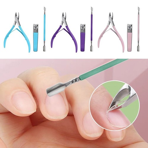 Stainless Steel Cuticle Trimmer Durable Nail Scraper Pedicure Manicure ...