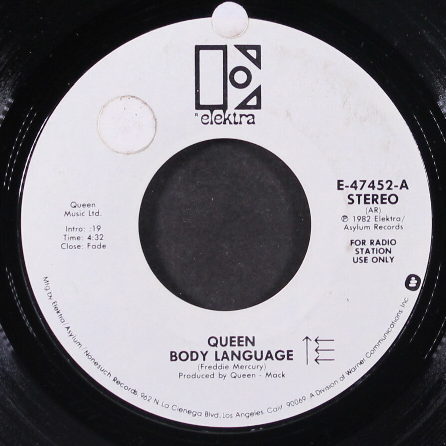 QUEEN: body language / mono ELEKTRA 7" Single 45 RPM | eBay