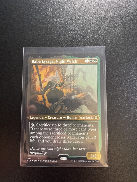 MTG Baba Lysaga, Night Witch Commander Legends: Battle for Baldur's ...