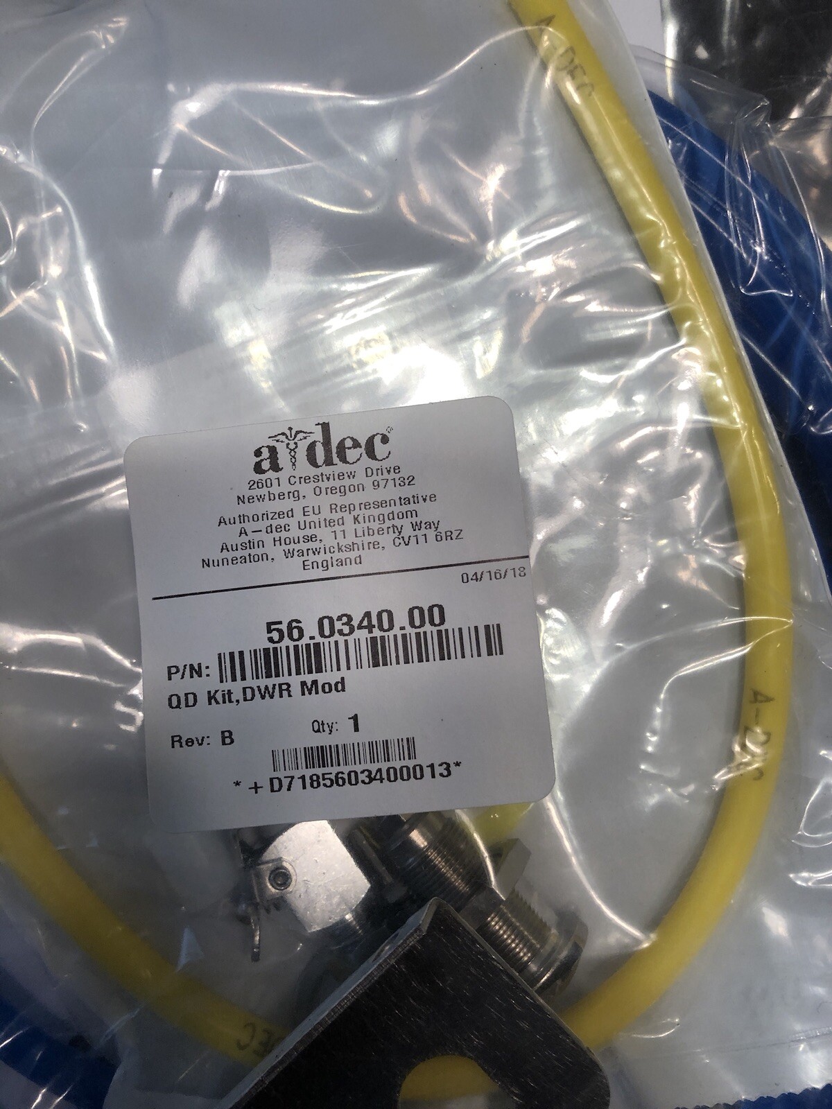 Adec QD Air Water Kit With Bracket - New 56.0340.00 | eBay