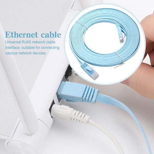 10M Copper Core Ethernet Cable With Clip Flat RJ45 Port High Speed ...