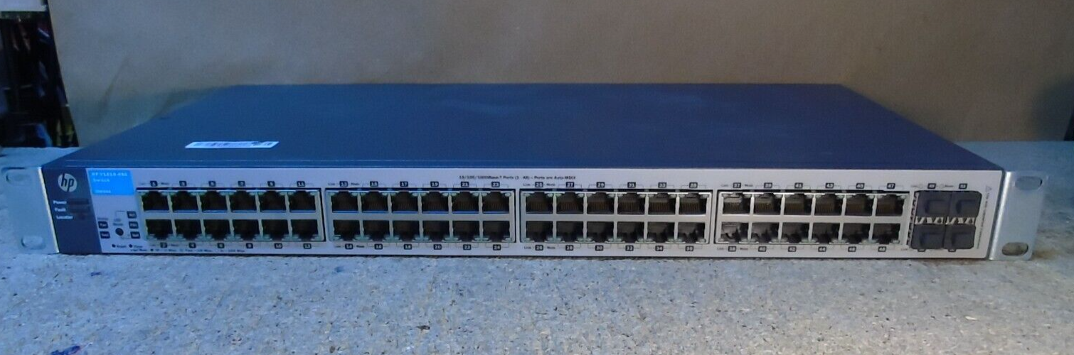 HP V1810-48G with Brackets HP 48-Port Gigabit Switch HP J9660A Switch ...