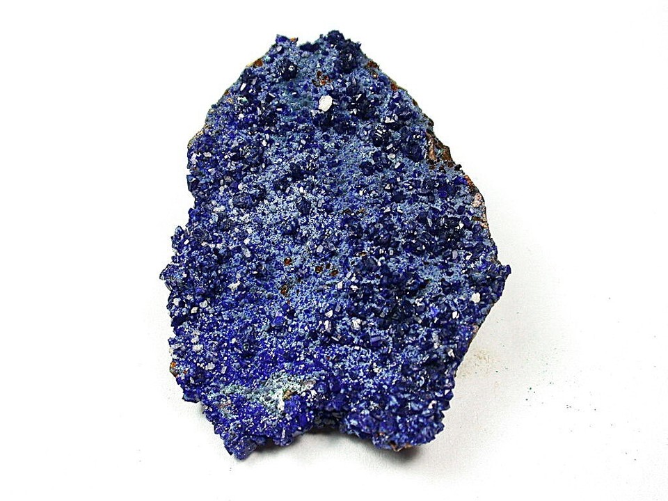 MINERALS : AZURITE CRYSTALS ON AZURITE MATRIX FROM THE MORENCI MINE IN ...