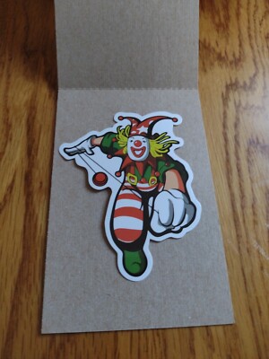VINTAGE NOS. CLOWN . Vending Machine Sticker . VMS1 | eBay