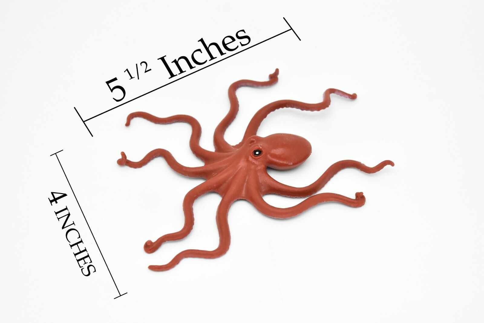 Octopus, Red, Realistic Very Nice Rubber Replica 5 1/2" - CWG88 B238 | eBay