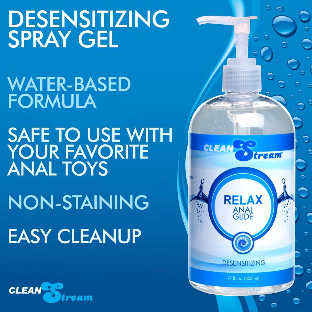 CleanStream RELAX Desensitizer Lubricant Gel🍯Backdoor Numbing Anal ...