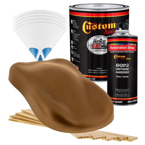 HOT ROD FLATZ Firemist Copper Gallon Kit URETHANE Flat Auto Car Paint ...