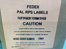 6 Rolls DYMO FedEx PAL 4x6 Labels 156297 Format 435 425 a Roll for ...