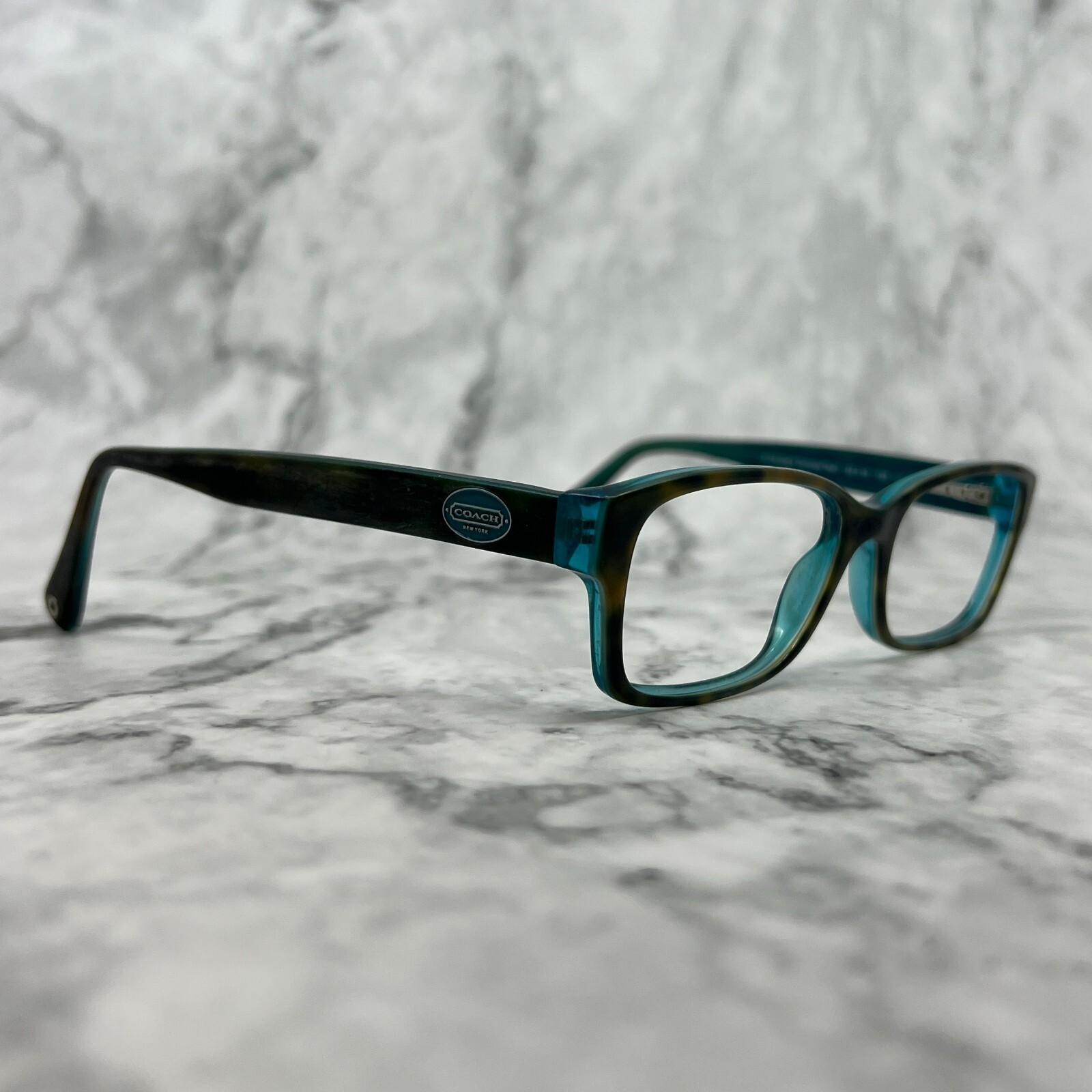 Coach Eyeglasses HC6040 (Brooklyn) 5116 Dark Tortoise Teal Frame 50-16 ...