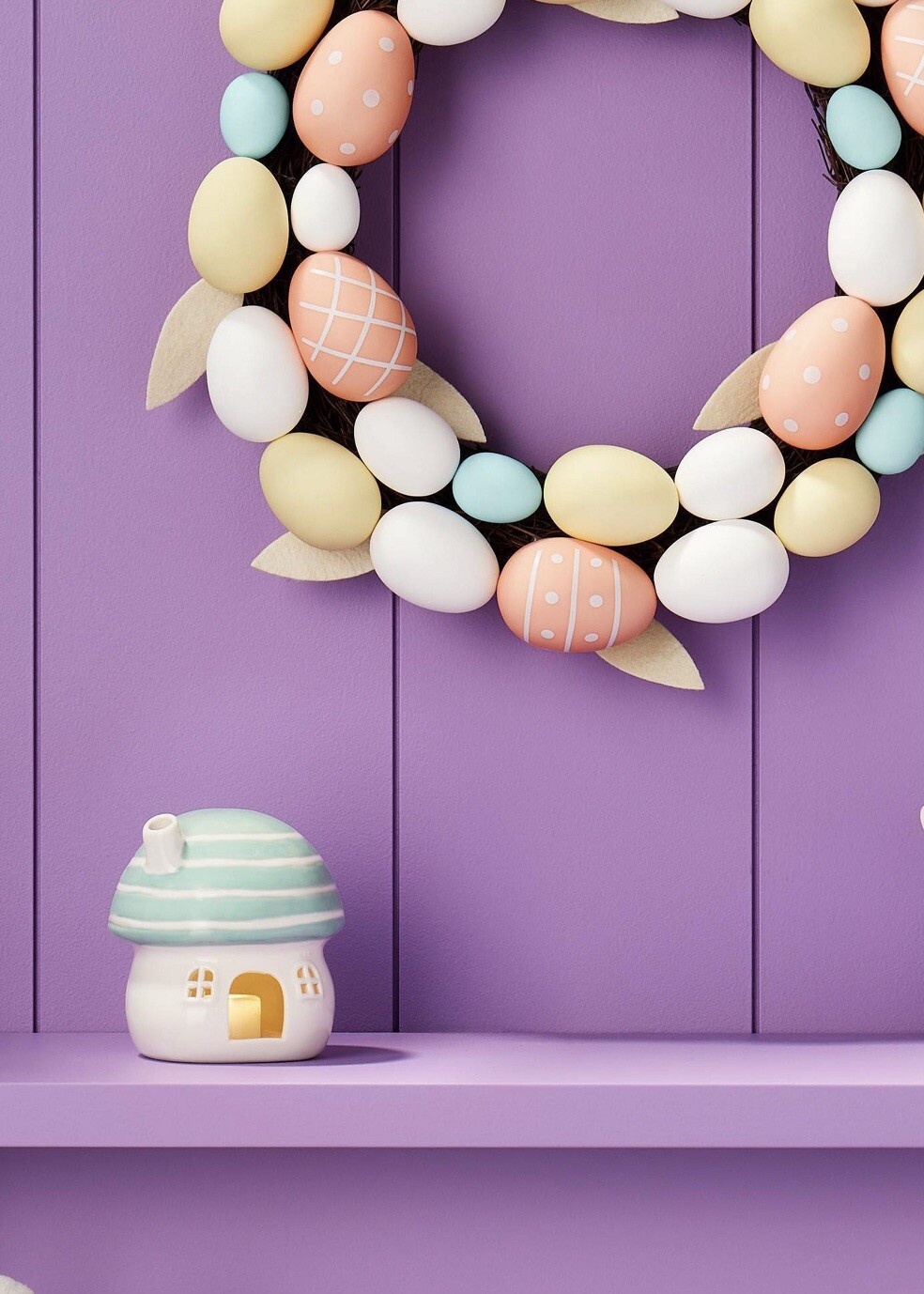 2024 Target Spritz Easter Blue Ceramic Mushroom Light Up Decor House | eBay