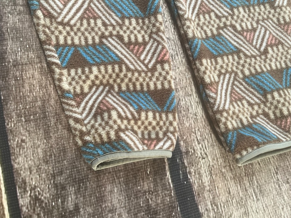 PATAGONIA SYNCHILLA AZTEC AOP BEIGE MULTI T-SNAP SWEATER FLEECE MENS ...