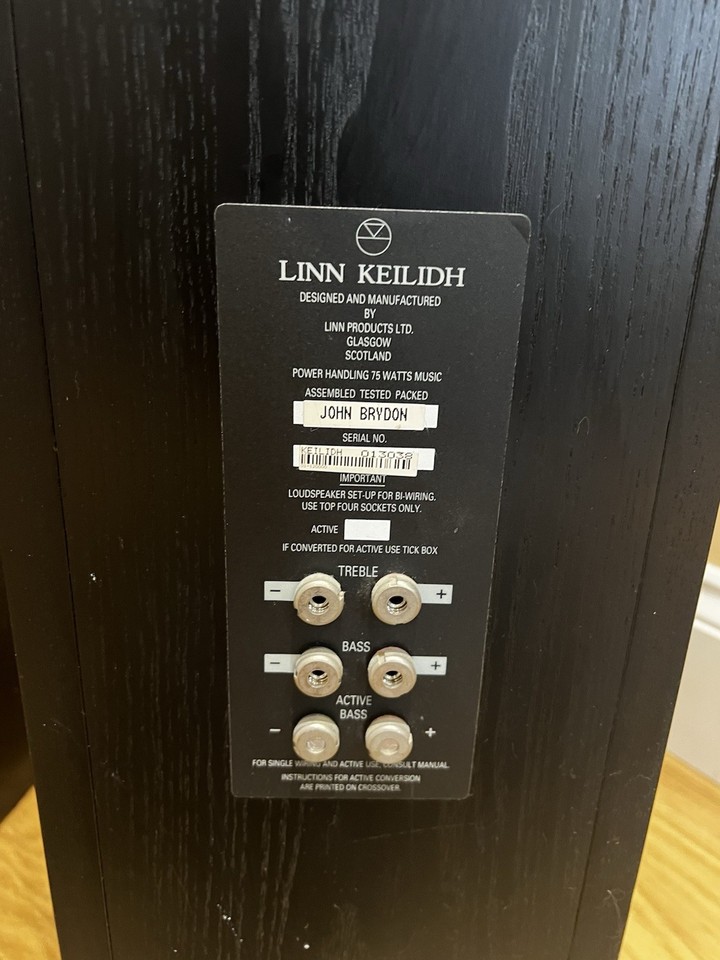 Linn Keilidh Hi-Fi Floor Standing Speakers Black Ash | eBay UK