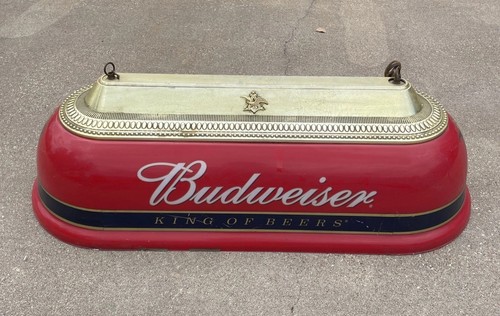 Budweiser King of Beers Pool Table Light 48” Vintage | eBay