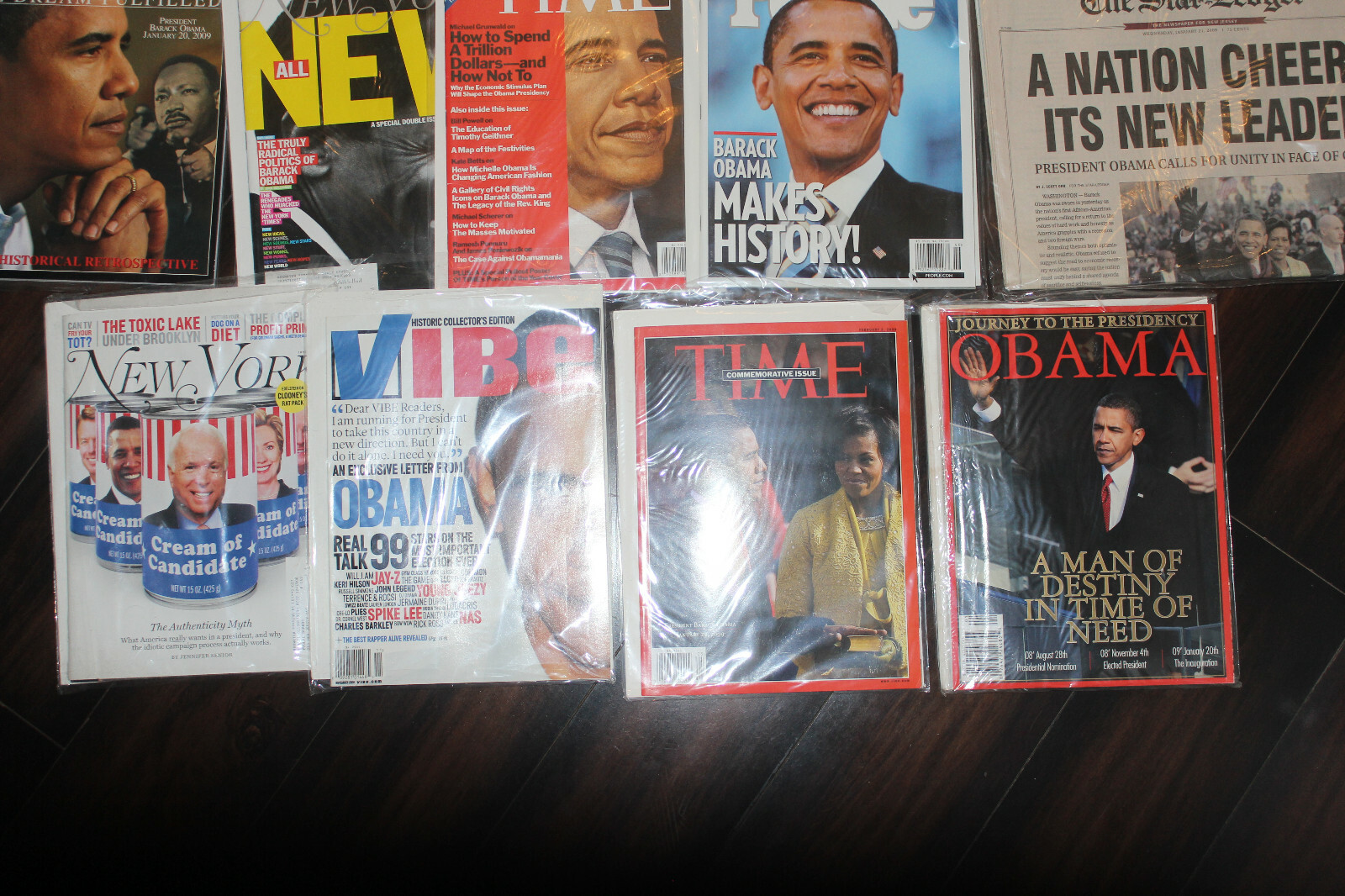 12 OBAMA WINS ELECTION & INAUGURATION 4-Newspaper 8-Magazine Lot | eBay