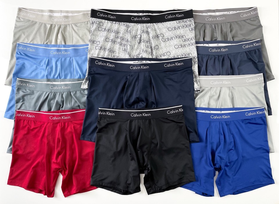 CALVIN KLEIN Men's Boxer Briefs 2x Pack Microfibre Underwear NP2033O ...