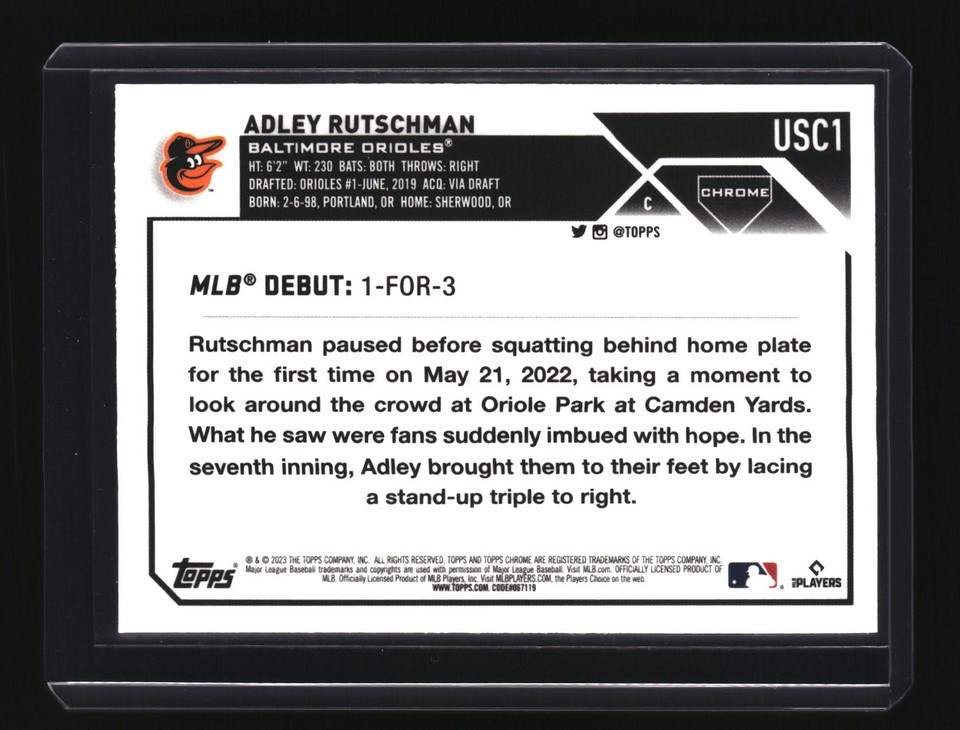 2023 Topps #USC61 Adley Rutschman | eBay
