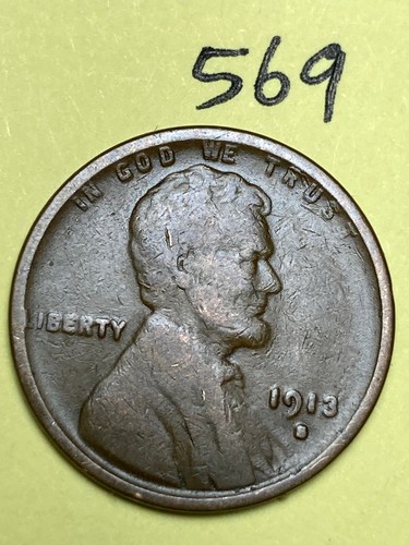1913-S LINCOLN WHEAT CENT, semi-key date, "VERY GOOD" condition #569 | eBay