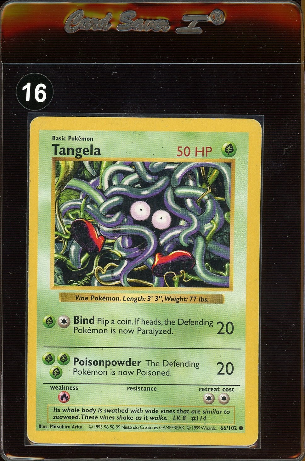 TANGELA - 66/102 - Base Set SHADOWLESS - Pokemon Card | eBay
