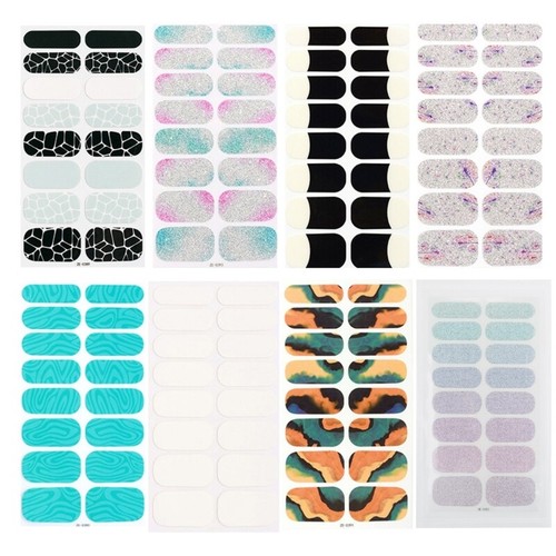 Nail Polish Sticker Nails Art Sliders Manicure Decor UV LED Lamp Design ...