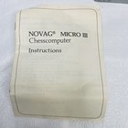 Vtg 1984 Novag Micro III Battery Operated Chess Computer Set with ...