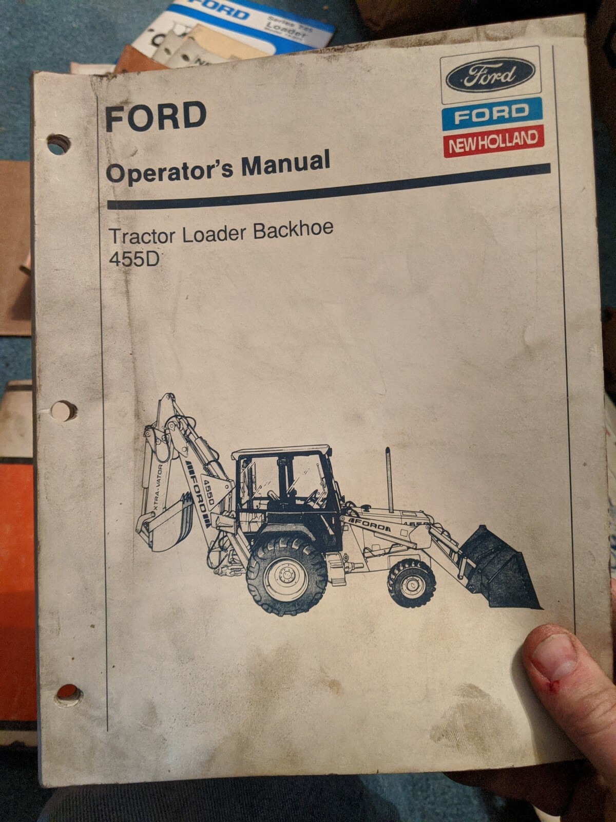 FORD NEW HOLLAND 455D LOADER BACKHOE OPERATOR OPERATION MAINTENANCE ...