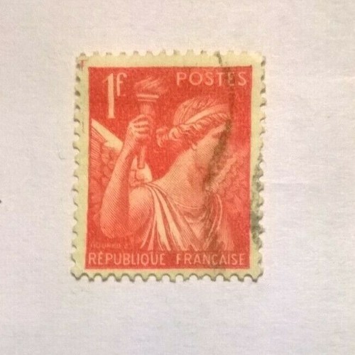 Francobollo francese stamp France Republique Francaise 1944 1 Fr | eBay