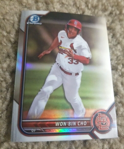 WON-BIN CHO 2022 BOWMAN DRAFT CARD BDC-65 ST. LOUIS CARDINALS (ROOKIE ...