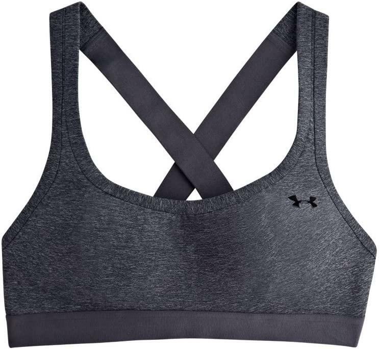 Under Armour Get Set Go Mid-Impact Support Sports Bra 34A Gray FAST ...