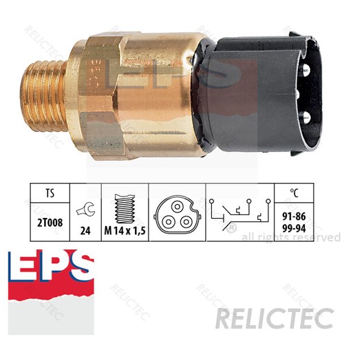 Radiator Fan Temperature Switch Sensor BMW:E30,E36,E34,E32,E31,E23,E12 ...