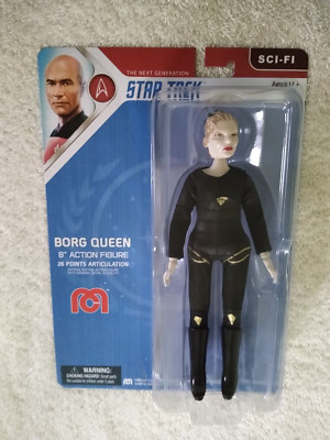 8" Topps x Mego Star Trek TNG Borg Queen Collector Action Figure NEW LE ...