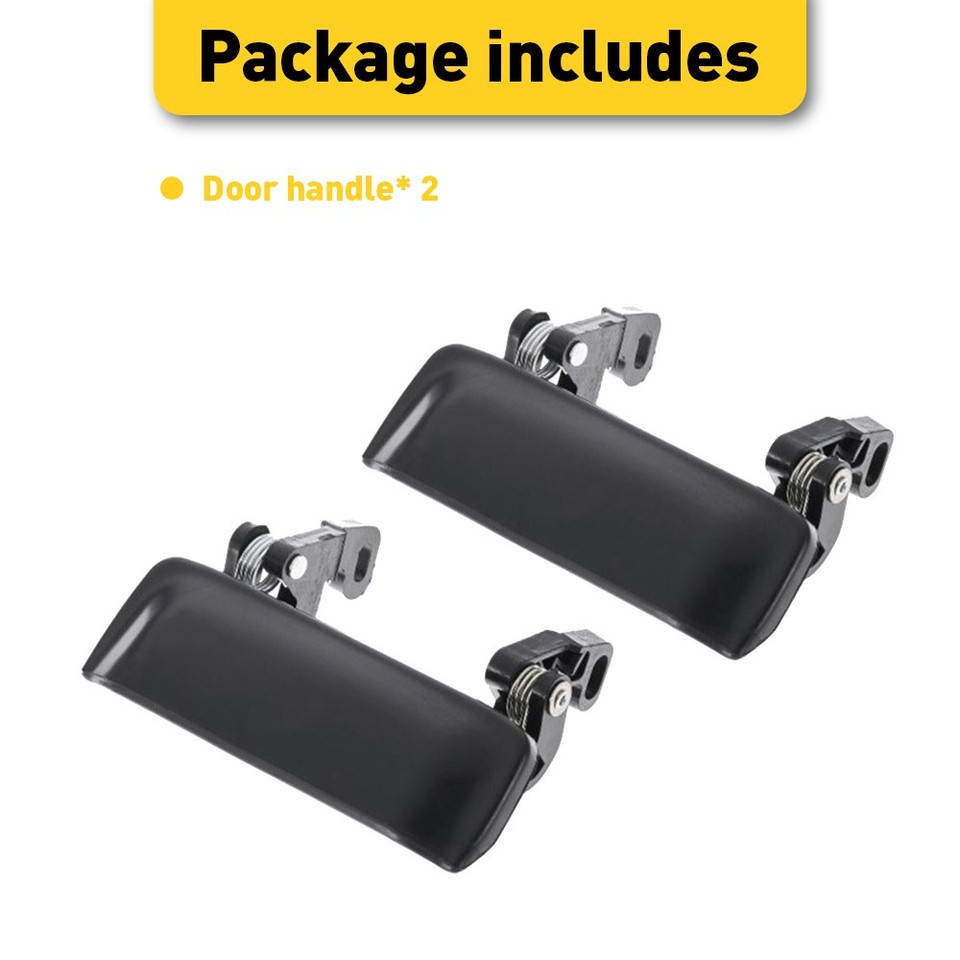 2X Left&Right Exterior Front Door Panel Handle Black 01-05 Fit Ford ...