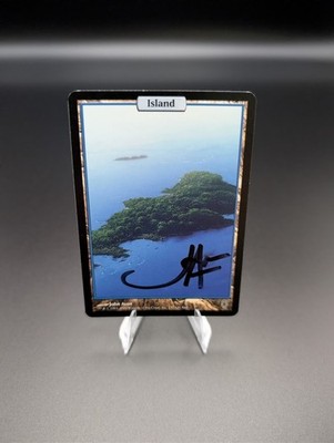 MTG Unhinged Island Full Art - SIGNED by Artist John Avon - LP Basic ...
