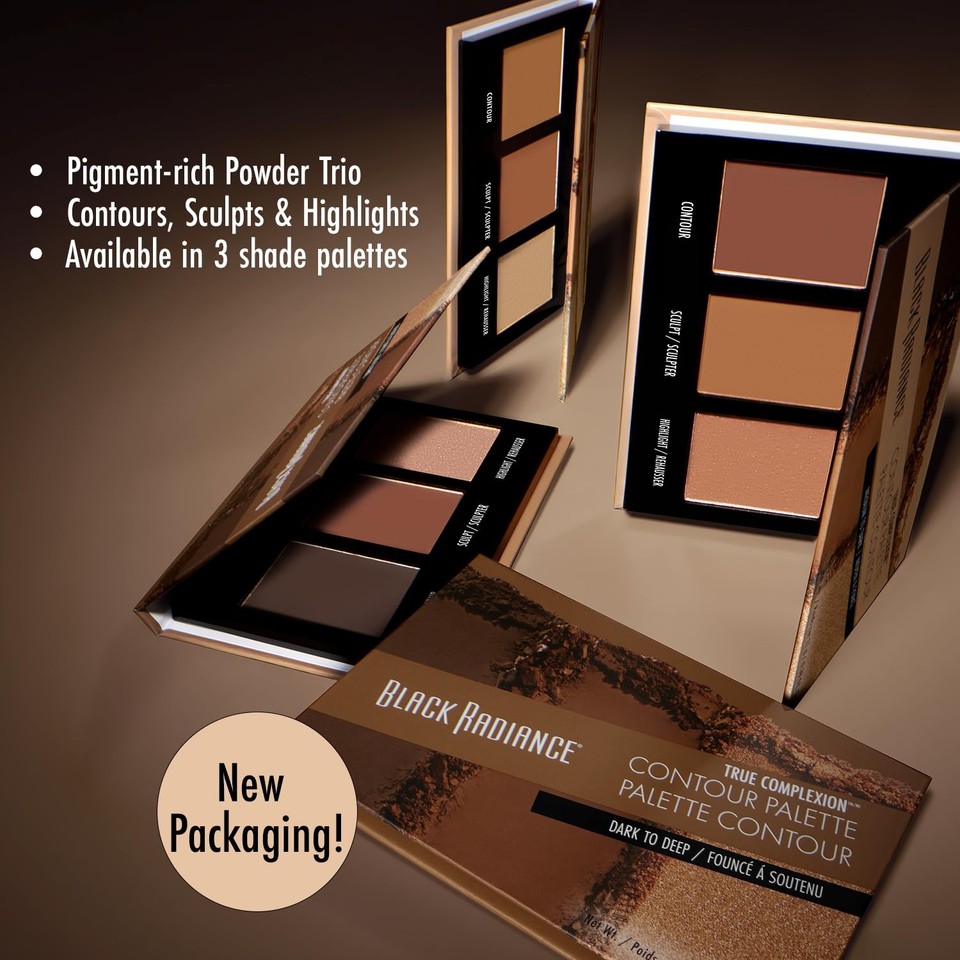 Black Radiance True Complexion Contour Palette, Medium to Dark, 0.38 ...