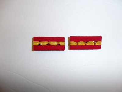 b8007 WW2 Chinese National Collar Rank Insignia Pair Master Sergeant ...