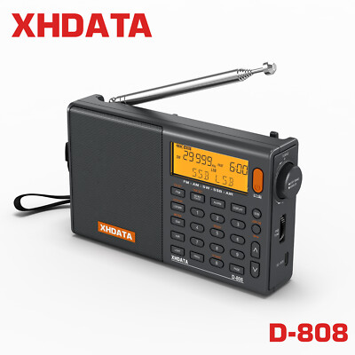 XHDATA D-808 Old Version Portable Digital Radio FM ST/SW/MW/LW/SSB /AIR RDS | eBay