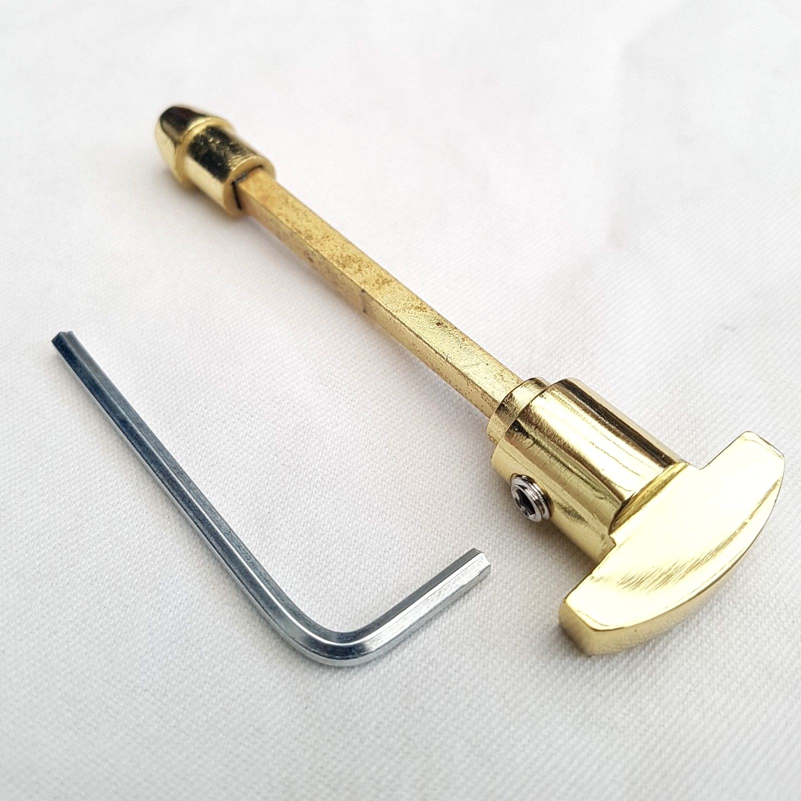 Bathroom Door Bath Lock Thumb Turn 5mm Spindle Snib Bar Polished Brass ...